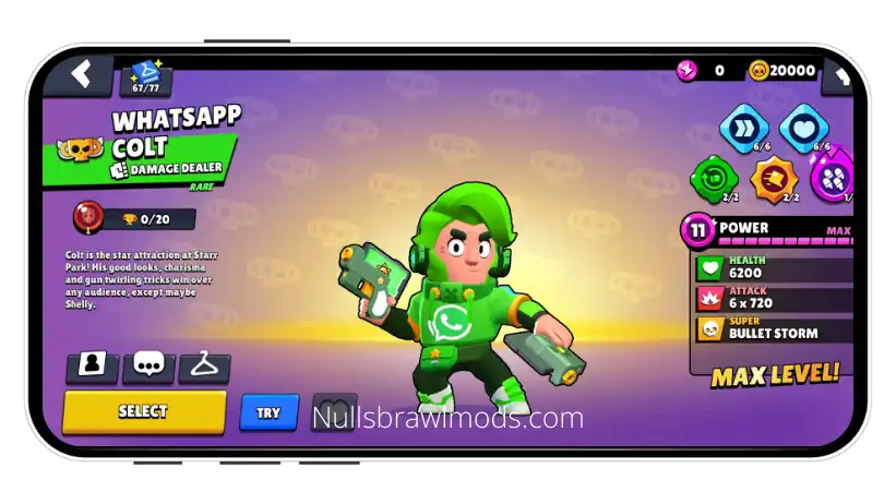 Whatsapp colt - Null's Brawl Mods